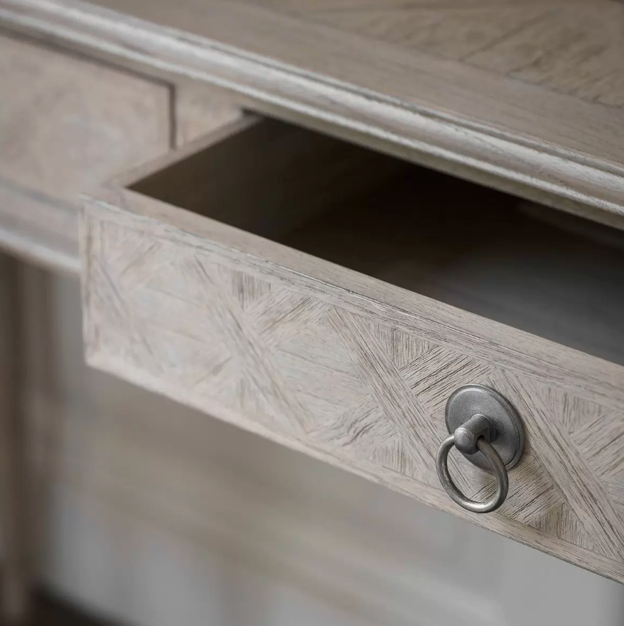 Mia 2 Drawer Dressing Table Natural Wood – Lush Interiors